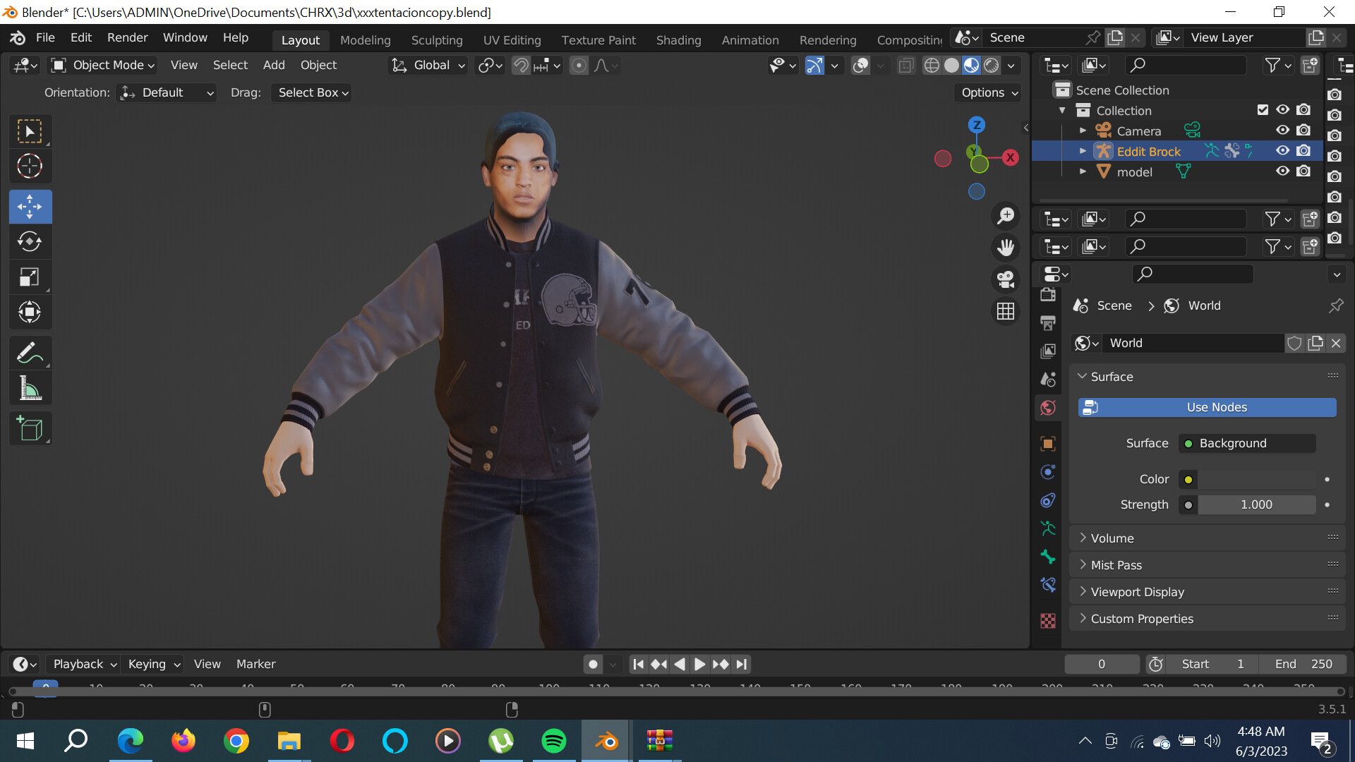 Chris Macharia - xxx tentacion 3d-game ready college- character