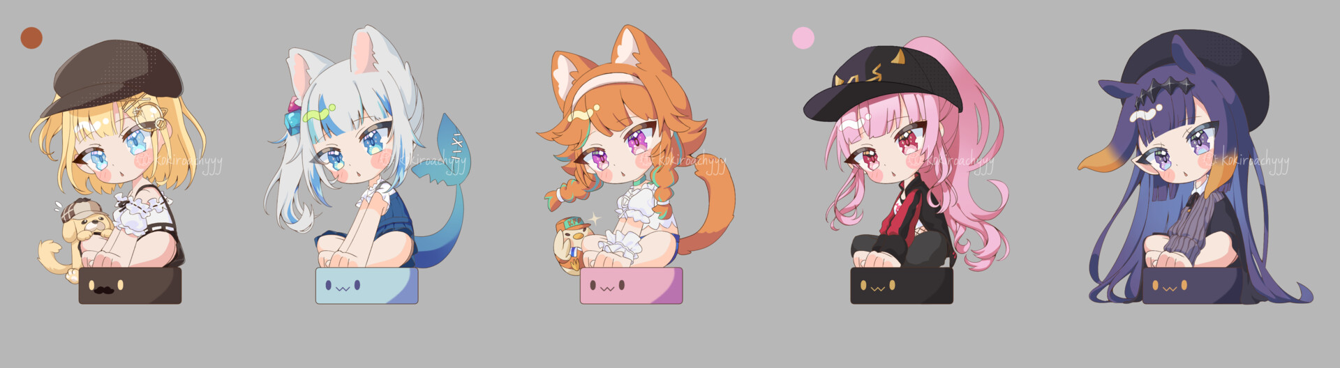 ArtStation - Hololive Chibis