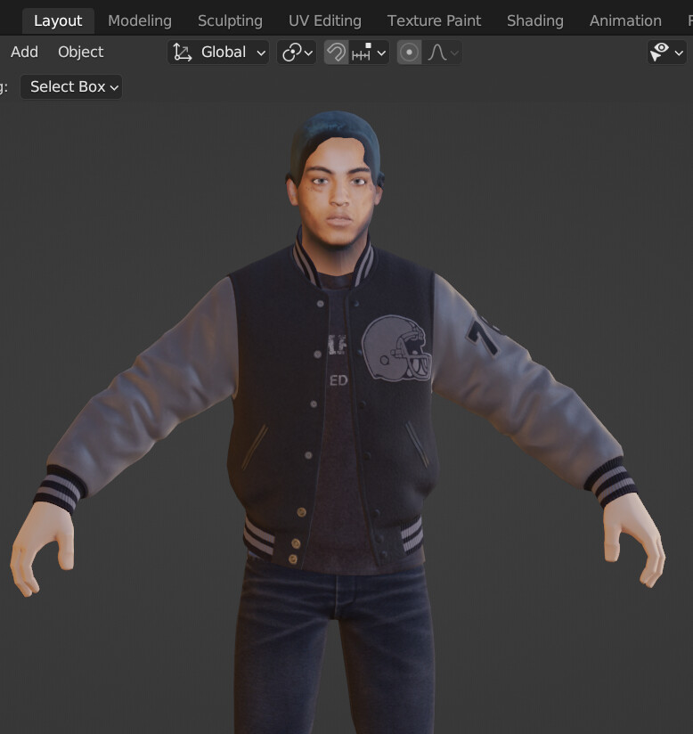 Chris Macharia - xxx tentacion 3d-game ready college- character