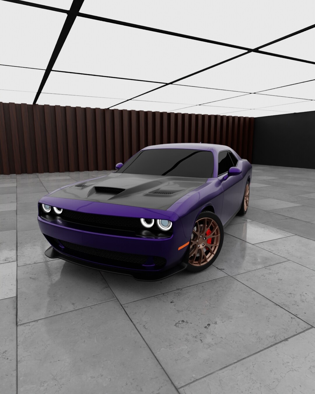 ArtStation - Dodge Challenger hellcat
