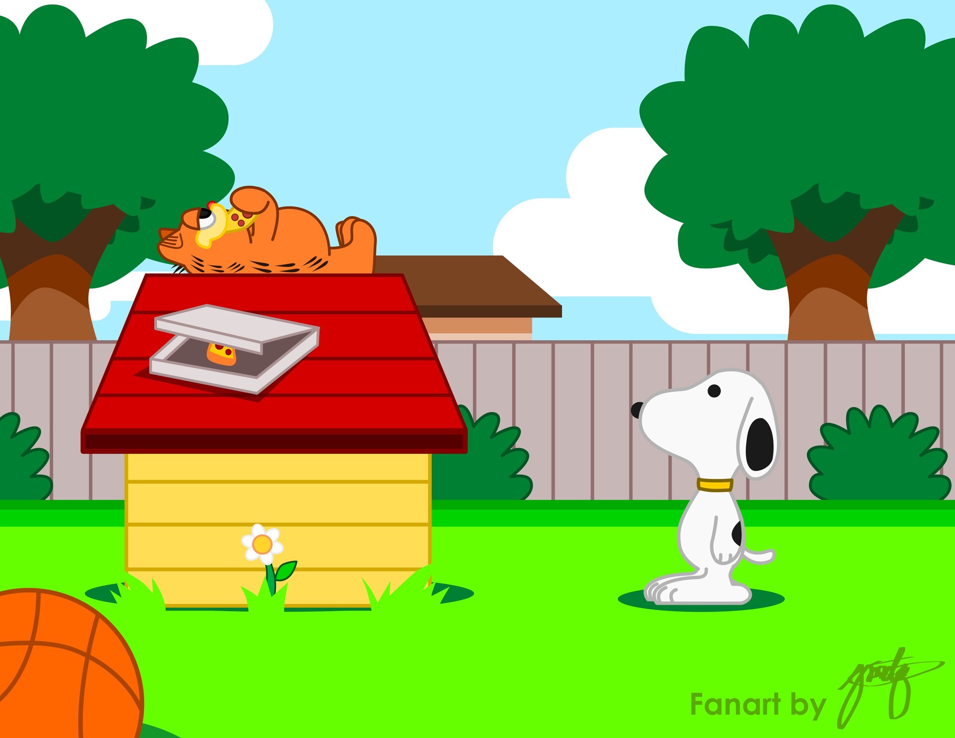 ArtStation - Snoopy Meets Garfield FANART