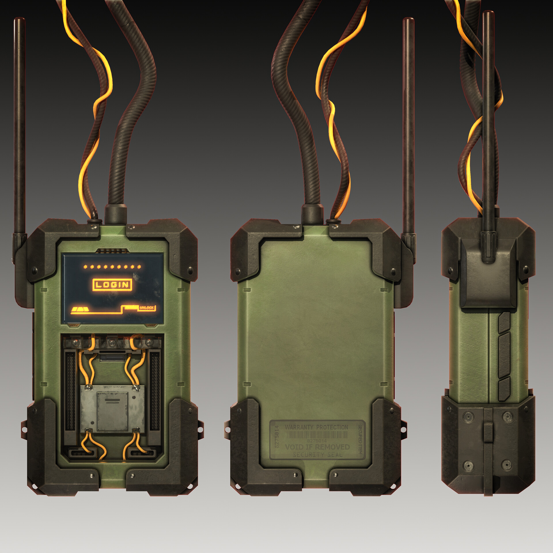 ArtStation - sci-fi walkie-talkie