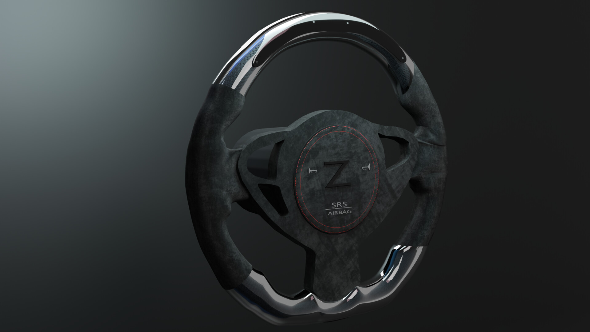 ArtStation - 3D Steering model of Nissan Car.