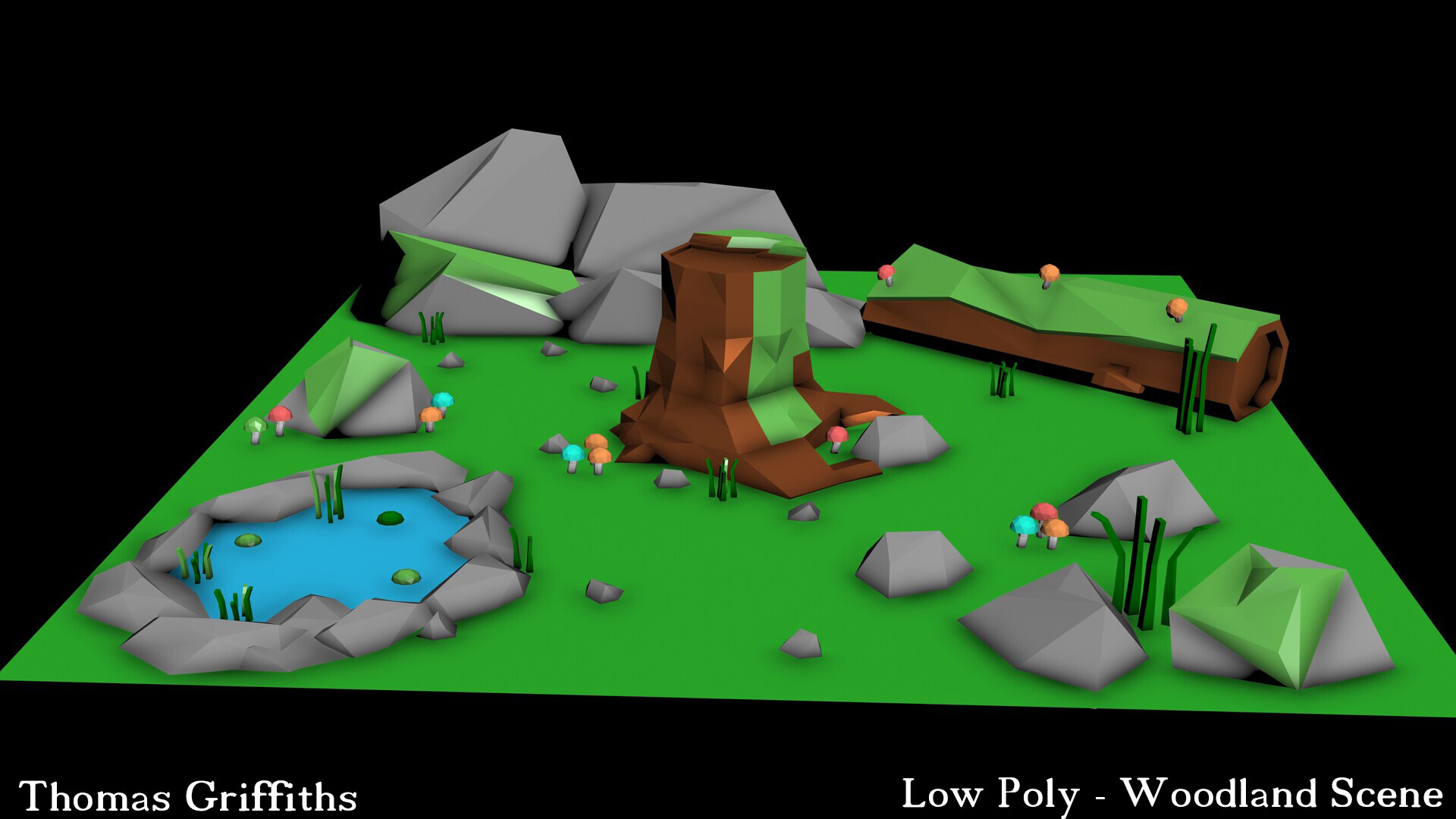 ArtStation - Low Poly - Woodland Scene (3DS Max)