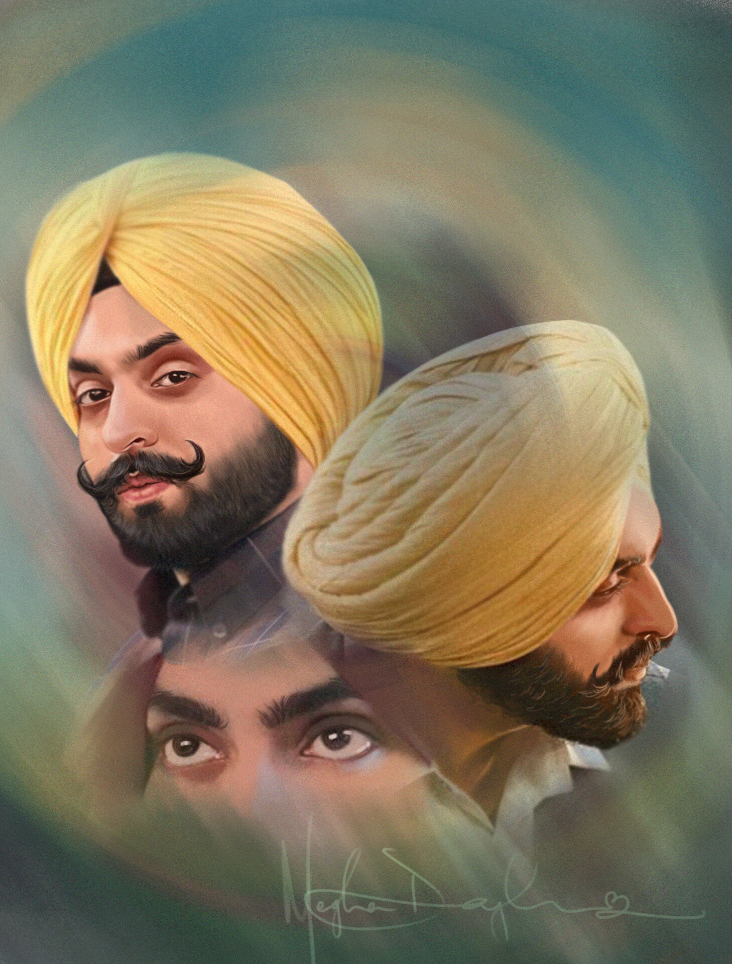 ArtStation - Painting Poster of Mandeep Dhaliwal