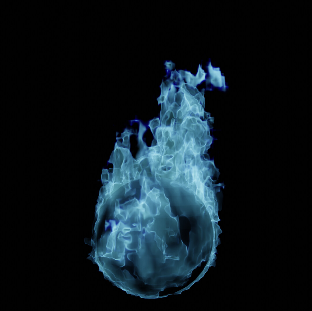 ArtStation - Blue Fireball