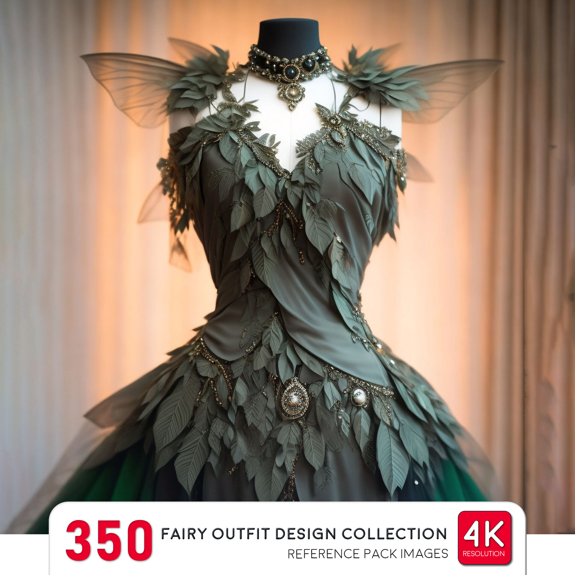 ArtStation - Fairy Outfit Design Collection-vol1-4k|Reference pack Images