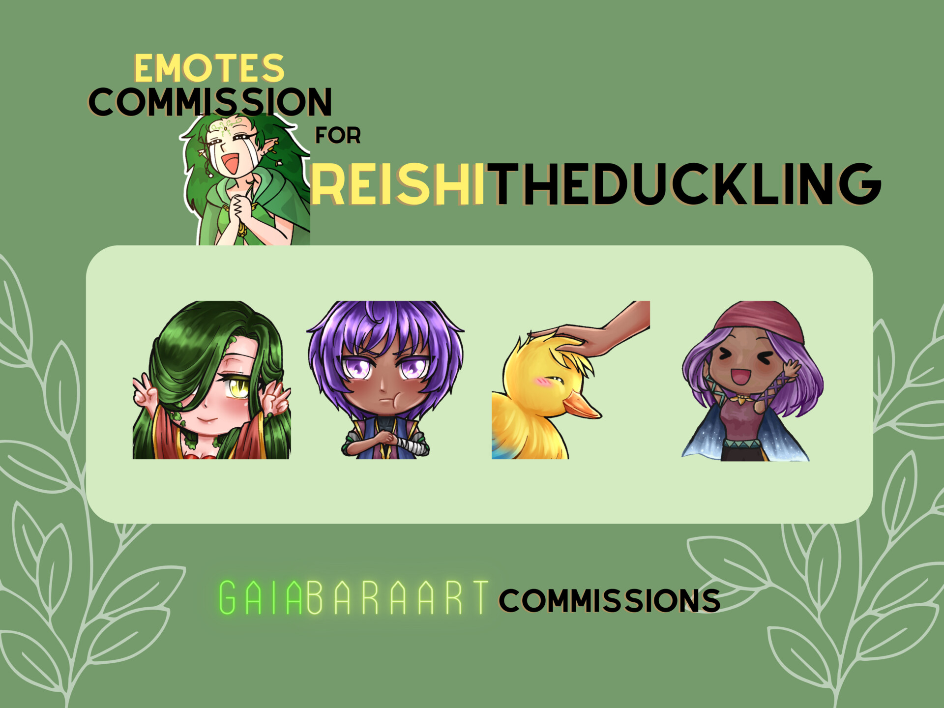 ArtStation - Emotes commissioned by Reishi