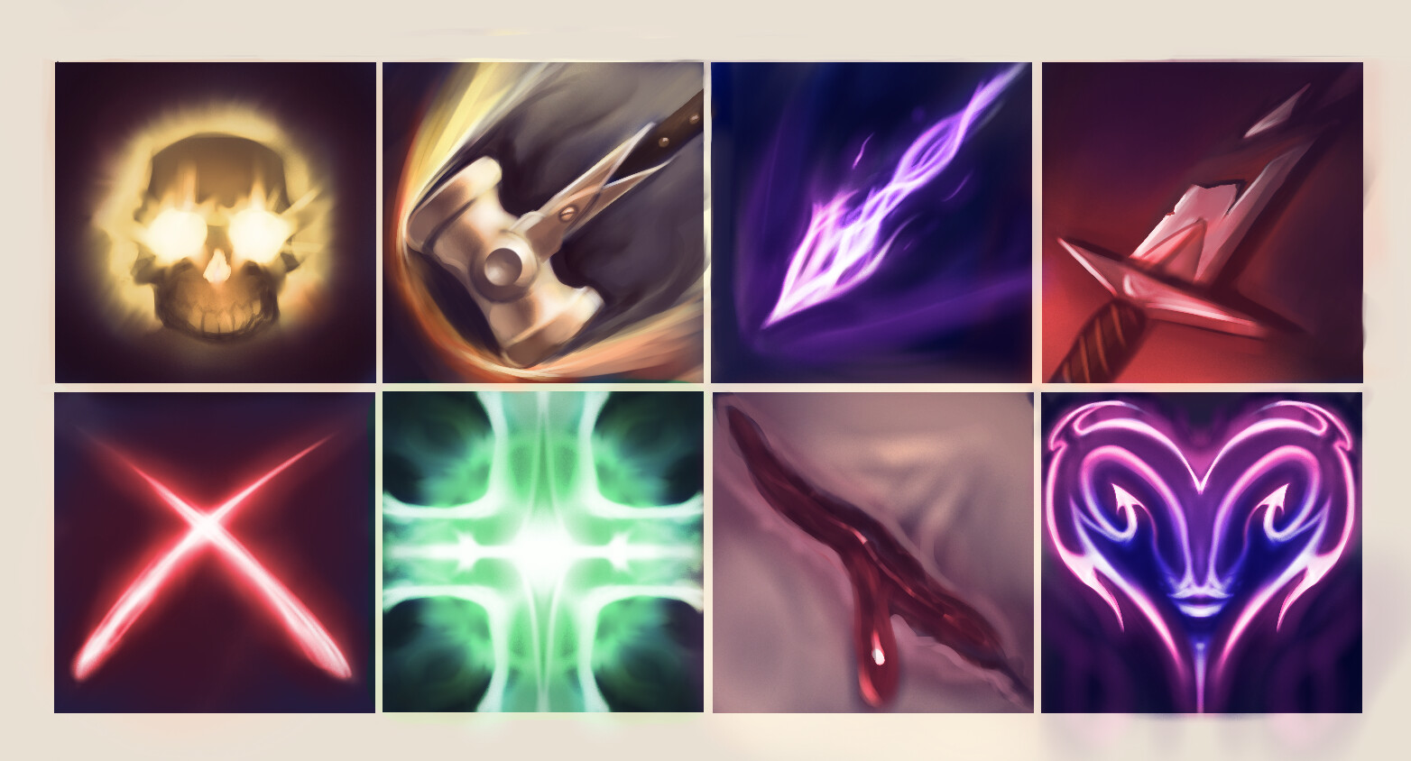 ArtStation - Icons color concepts