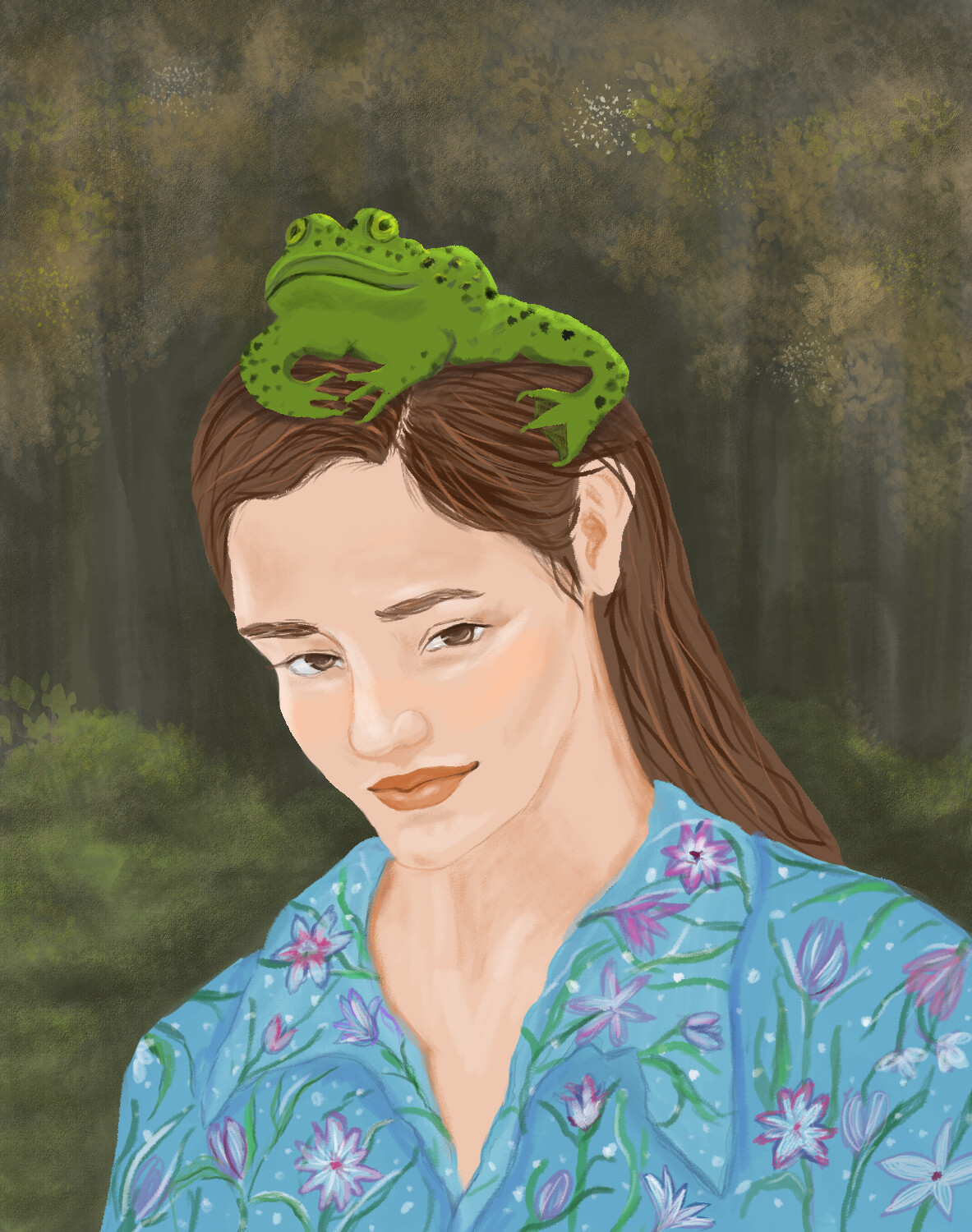 ArtStation - Girl with a frog