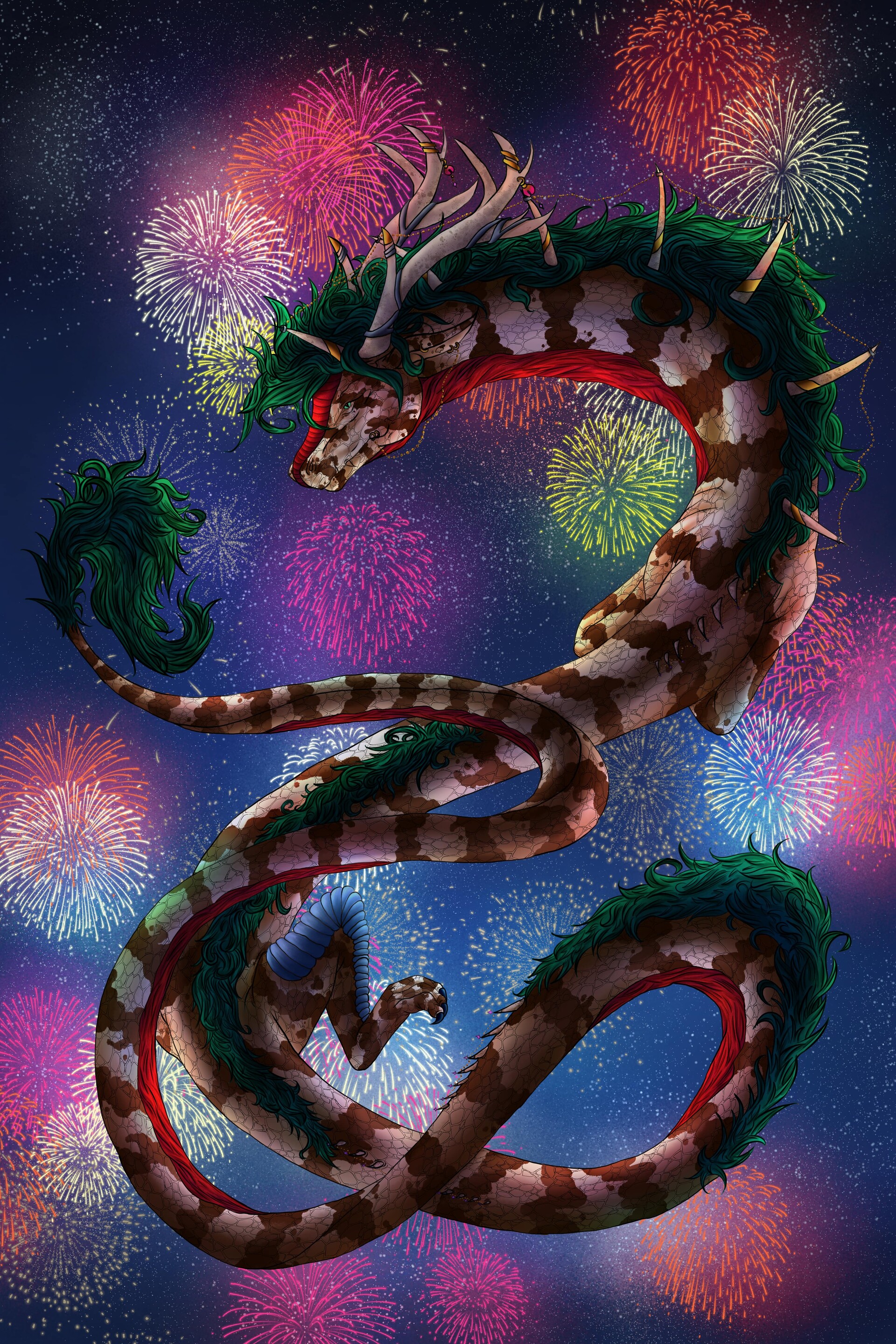 ArtStation - Dragon firework
