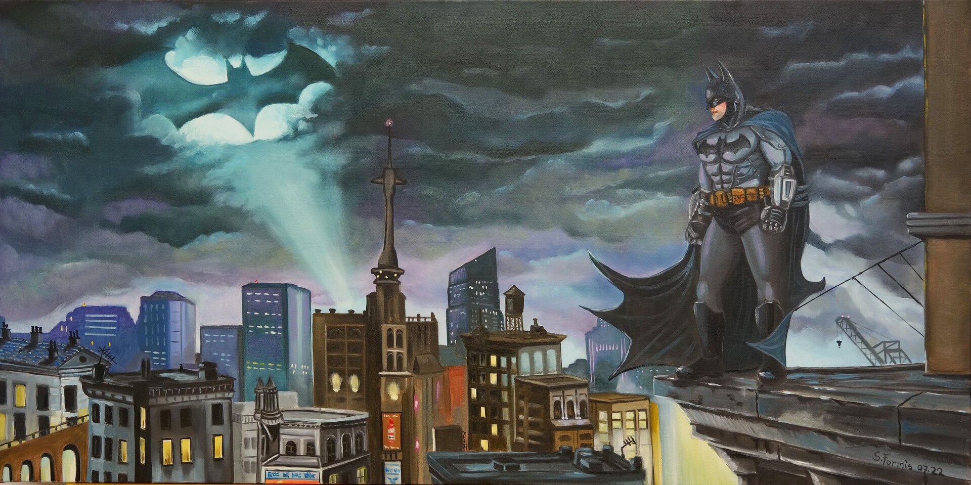 ArtStation - Batman - oil on canvas 80x40 cm.