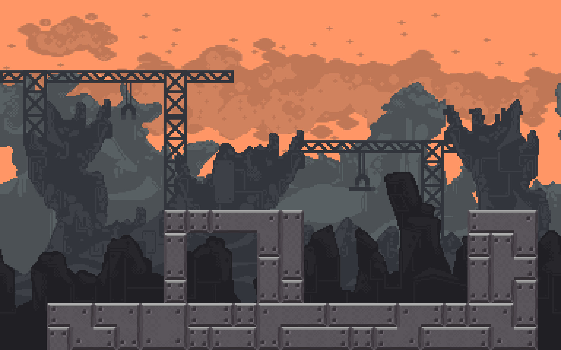 ArtStation - Alien Pixel-Background