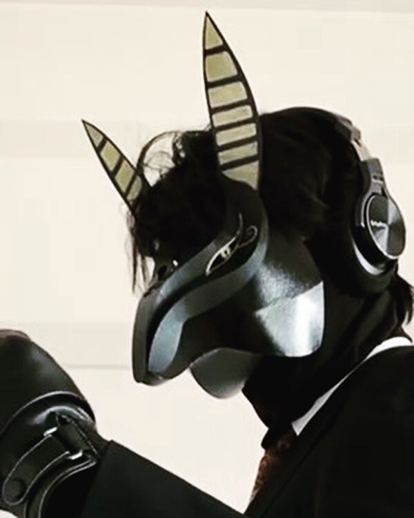 ArtStation - Anubis mask papercraft.