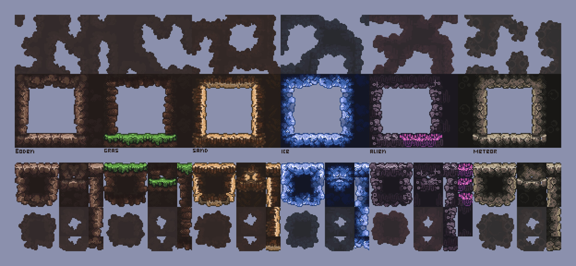 ArtStation - Pixel Platformer Tileset 16x16