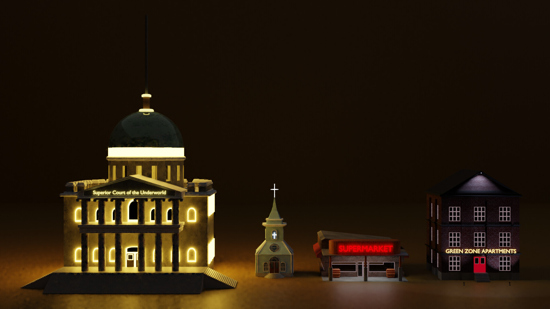 ArtStation - 3D Buildings