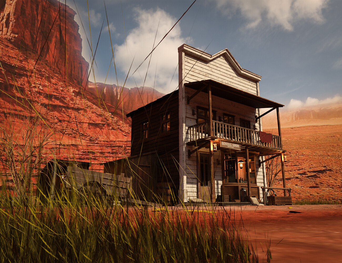 ArtStation - Western General Store Building