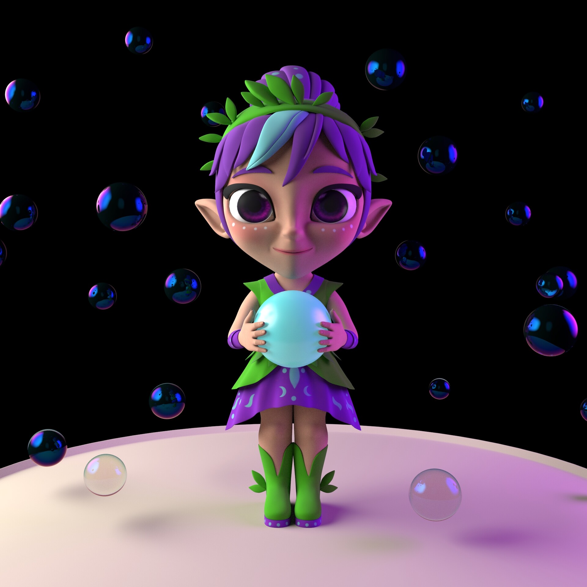 ArtStation - Elf 3d character modeling