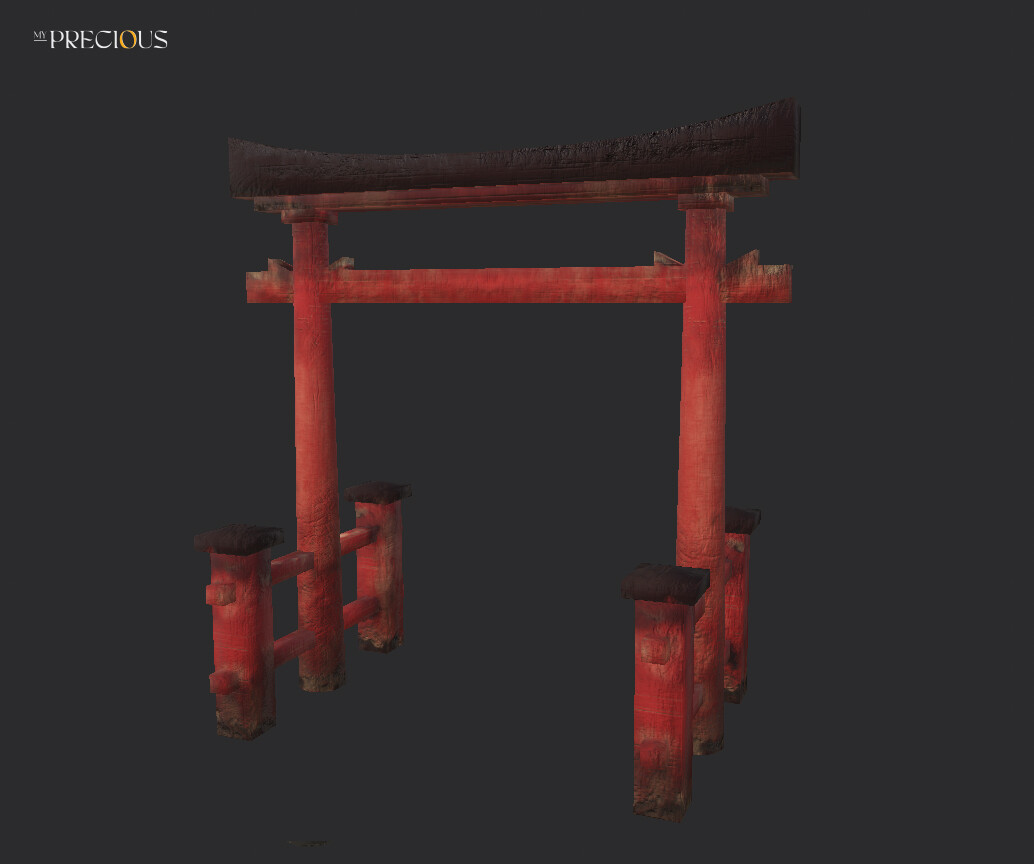 ArtStation - Torii Gate - 3D Modeling and Texture - My Precious ...