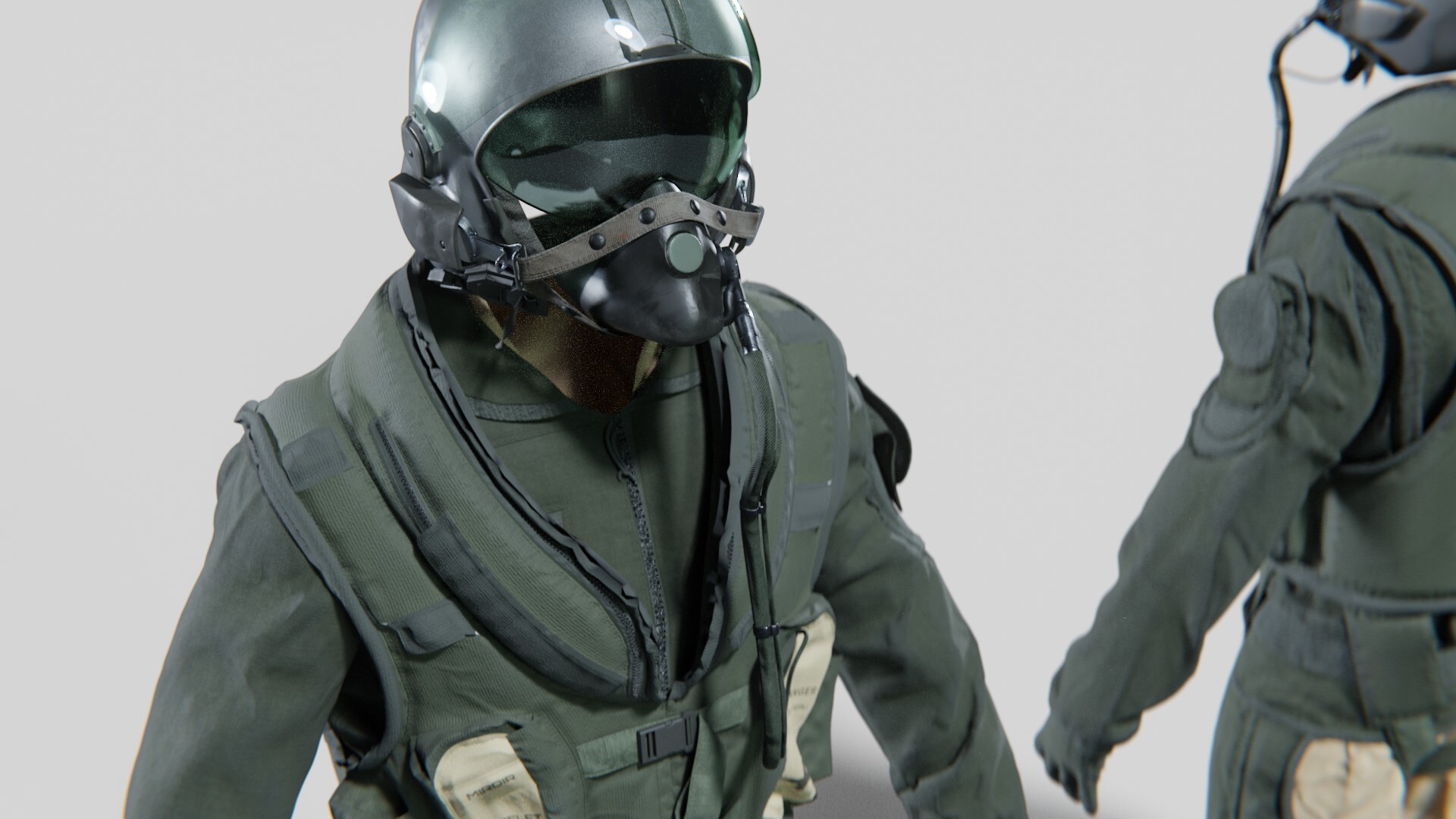 ArtStation - 90s Fighter Pilot Flight Suit