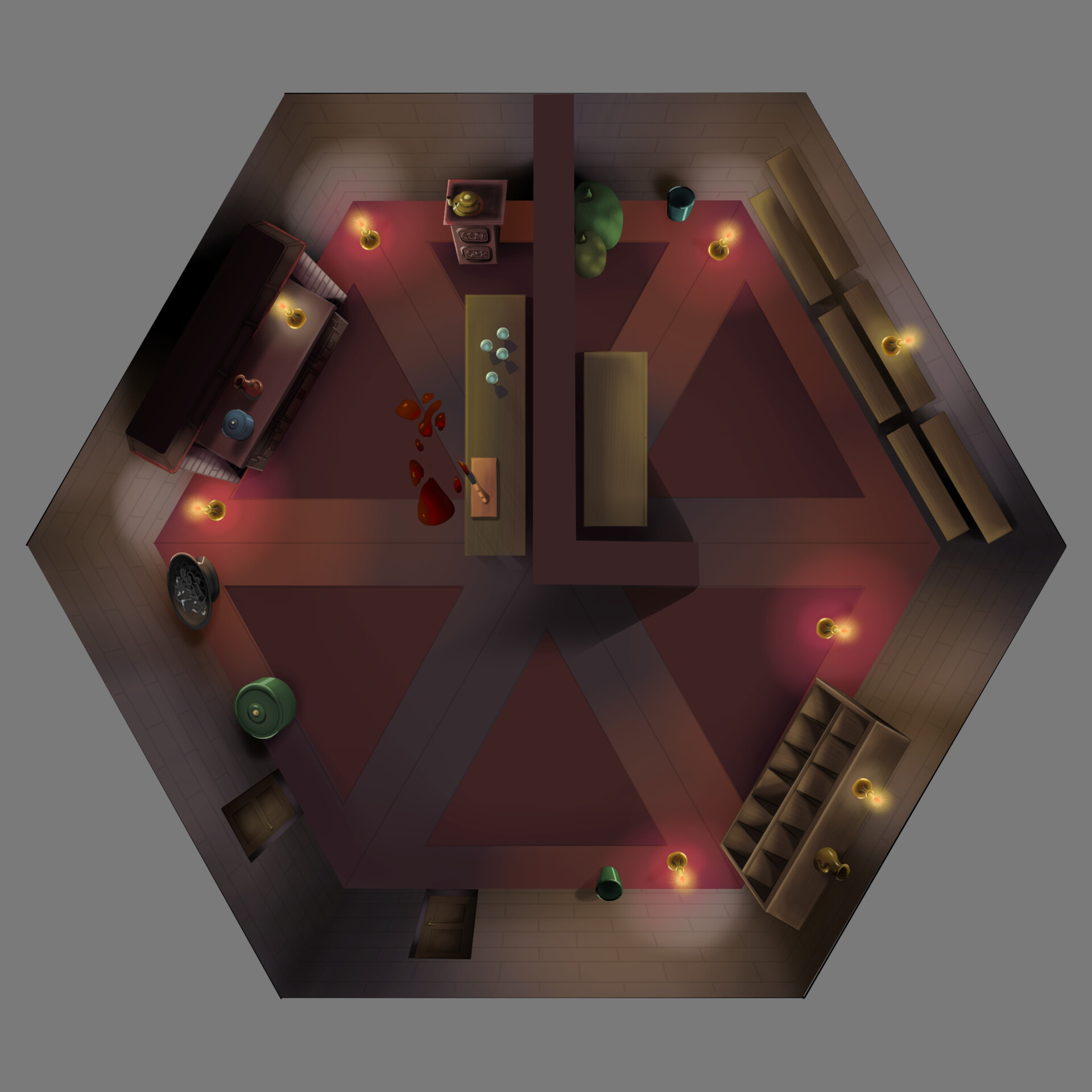 ArtStation - Kitchen room concept art