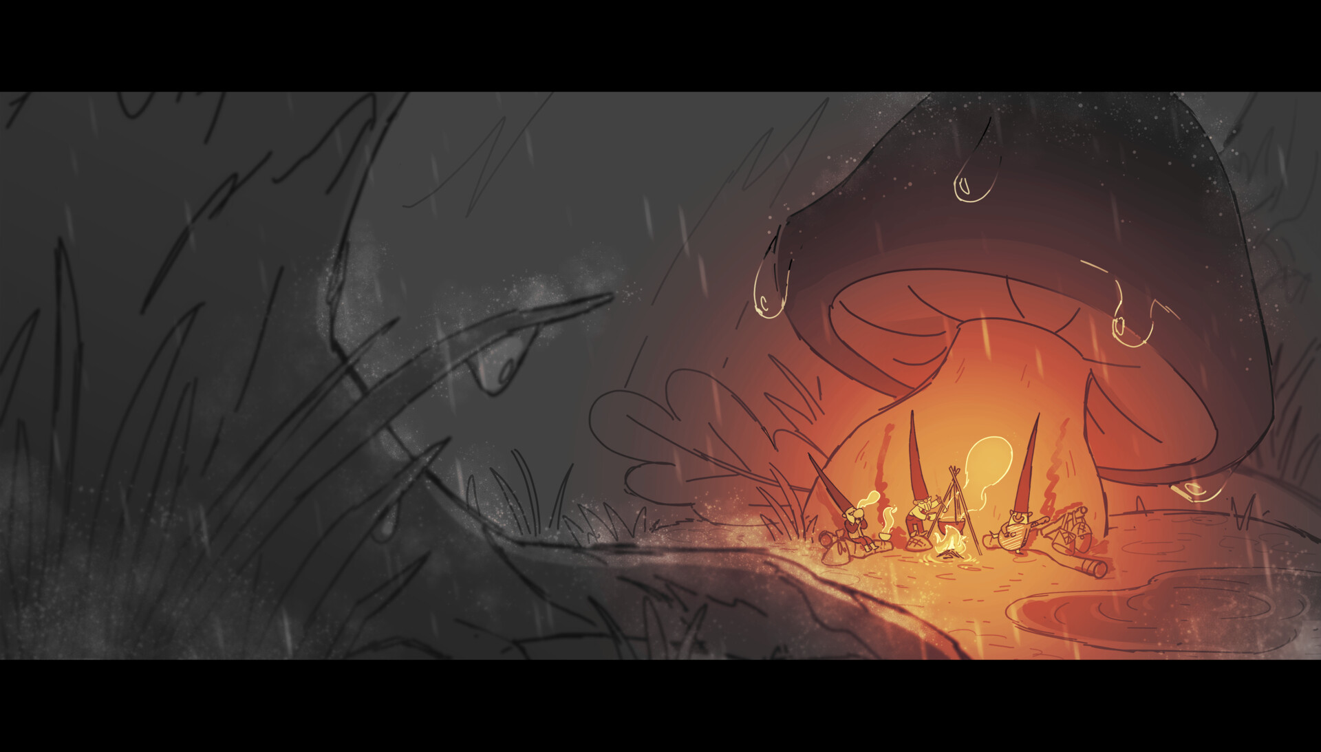 ArtStation - Gnomes | Story panel | Beat board | Storyboard panel