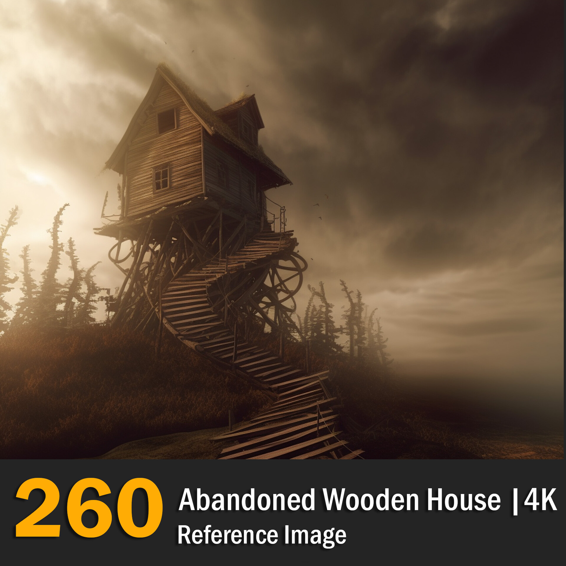 ArtStation - Abandoned Wooden House