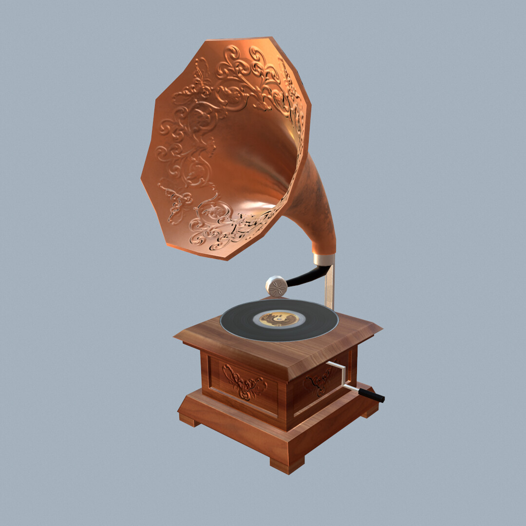 ArtStation - Phonograph (Low Poly)