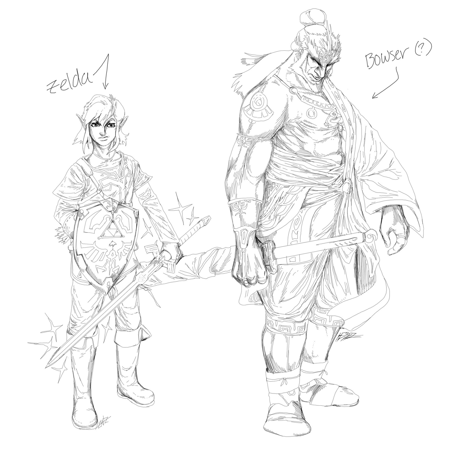 the legend of zelda tears of the kingdom coloring pages