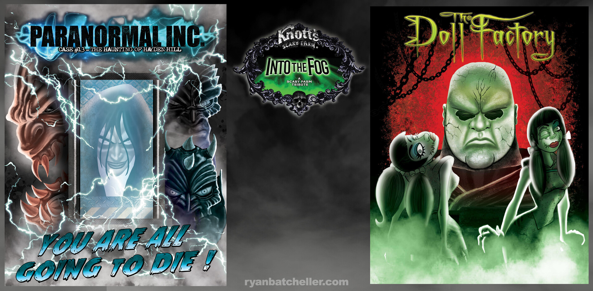 Ryan Batcheller - Knott's Scary Farm - "Into the Fog" Tribute Art Show