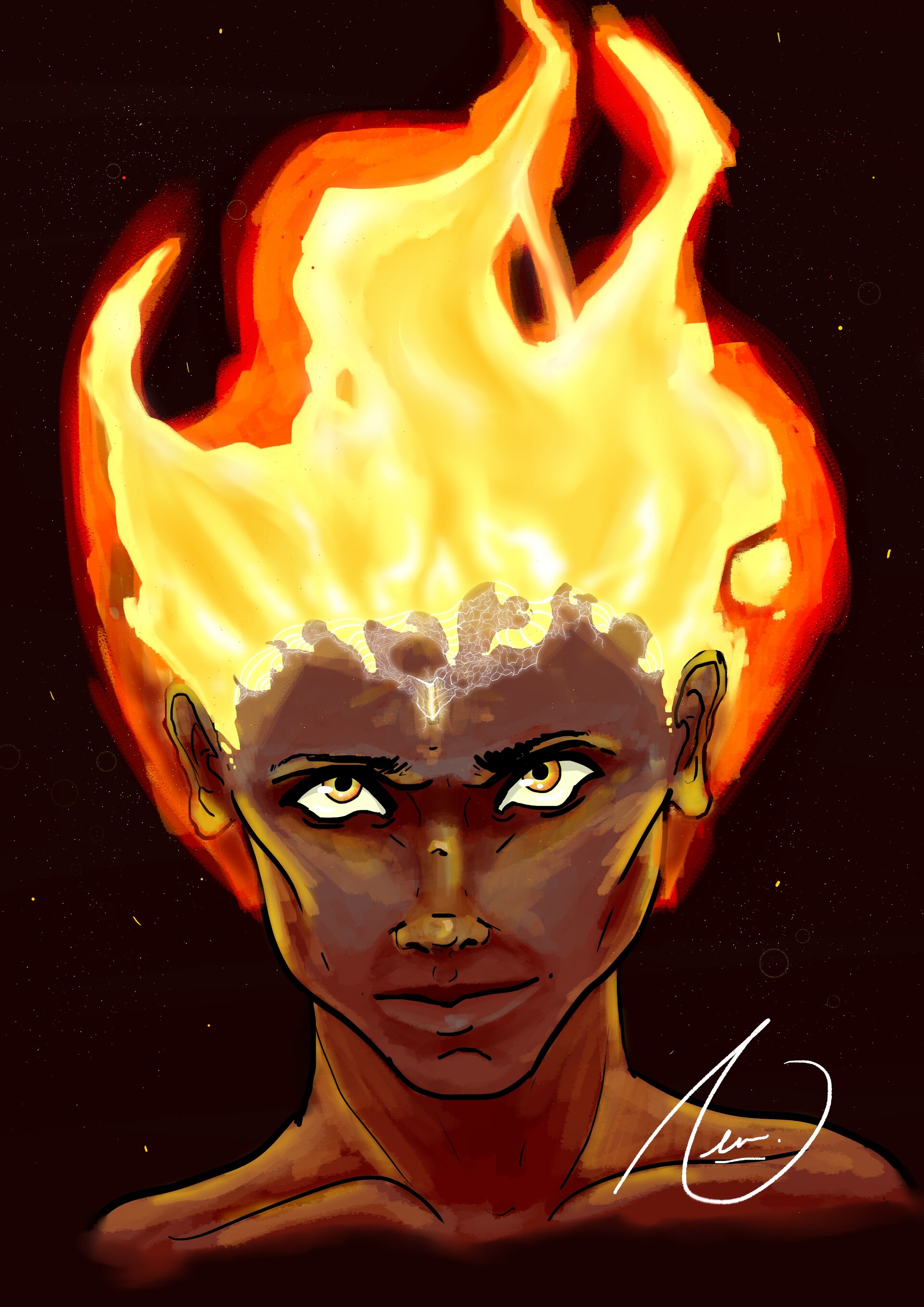 ArtStation - Fire Girl