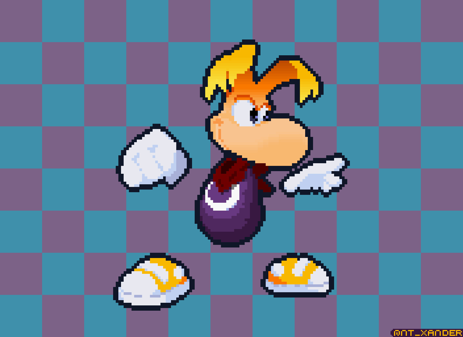 ArtStation - Rayman Pixel art #2