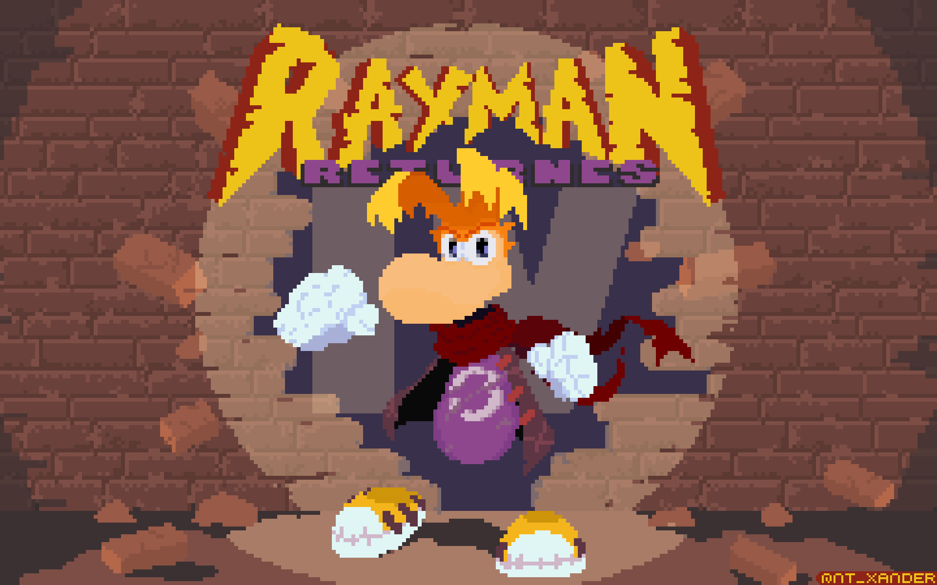 ArtStation - Rayman Pixel art #3