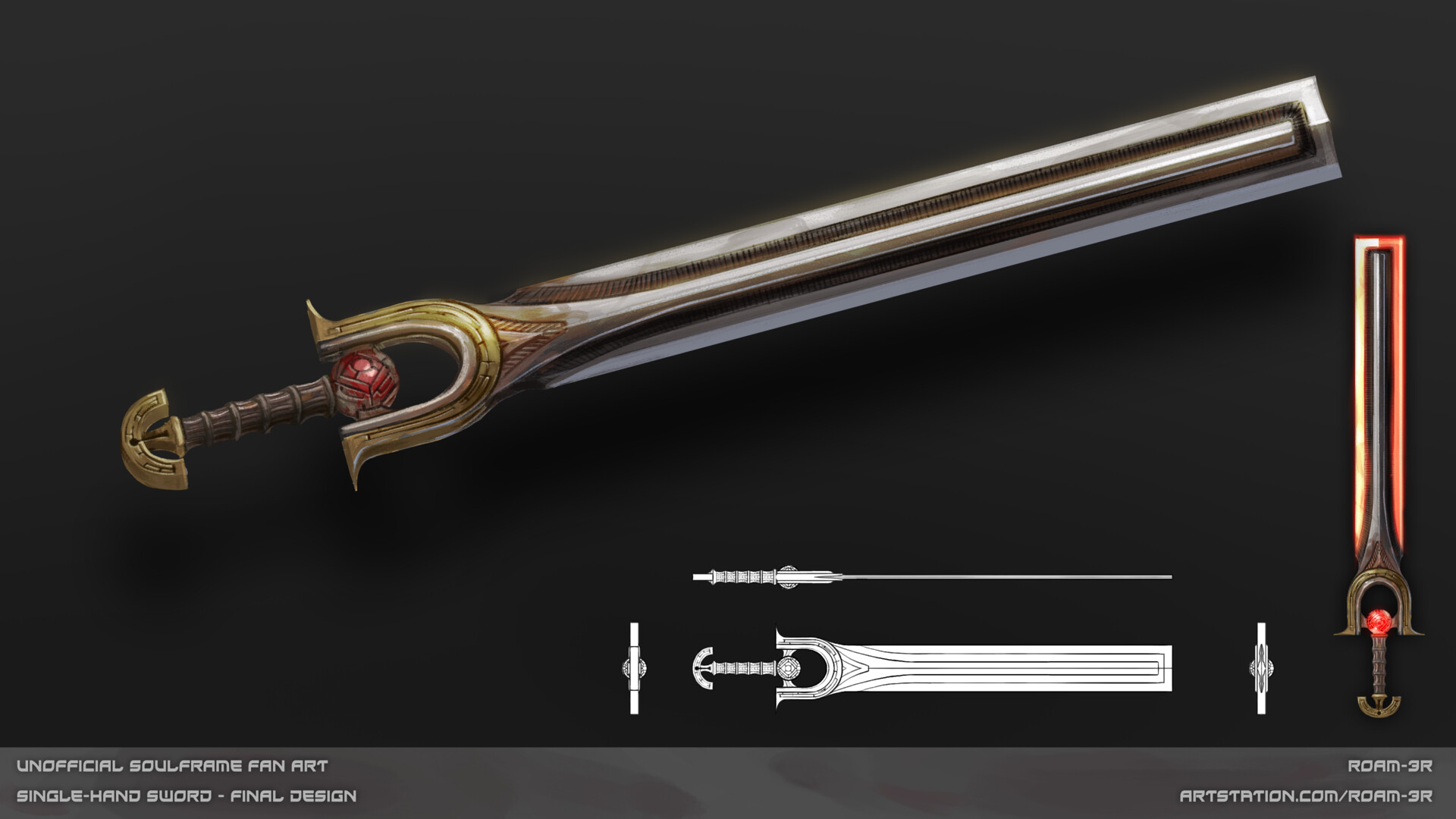 ROAM-3R - Ifrit Blade | Soulframe Fan-Art
