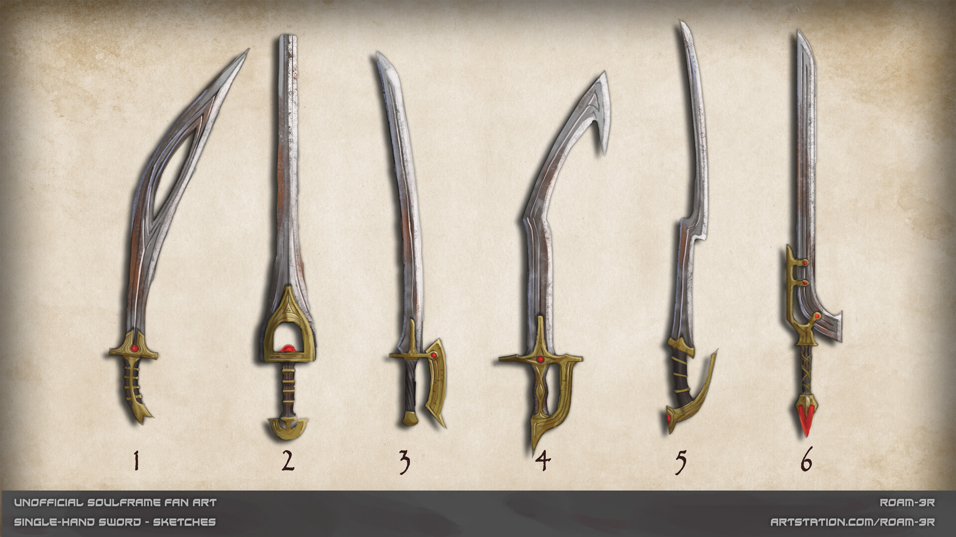 ROAM-3R - Ifrit Blade | Soulframe Fan-Art