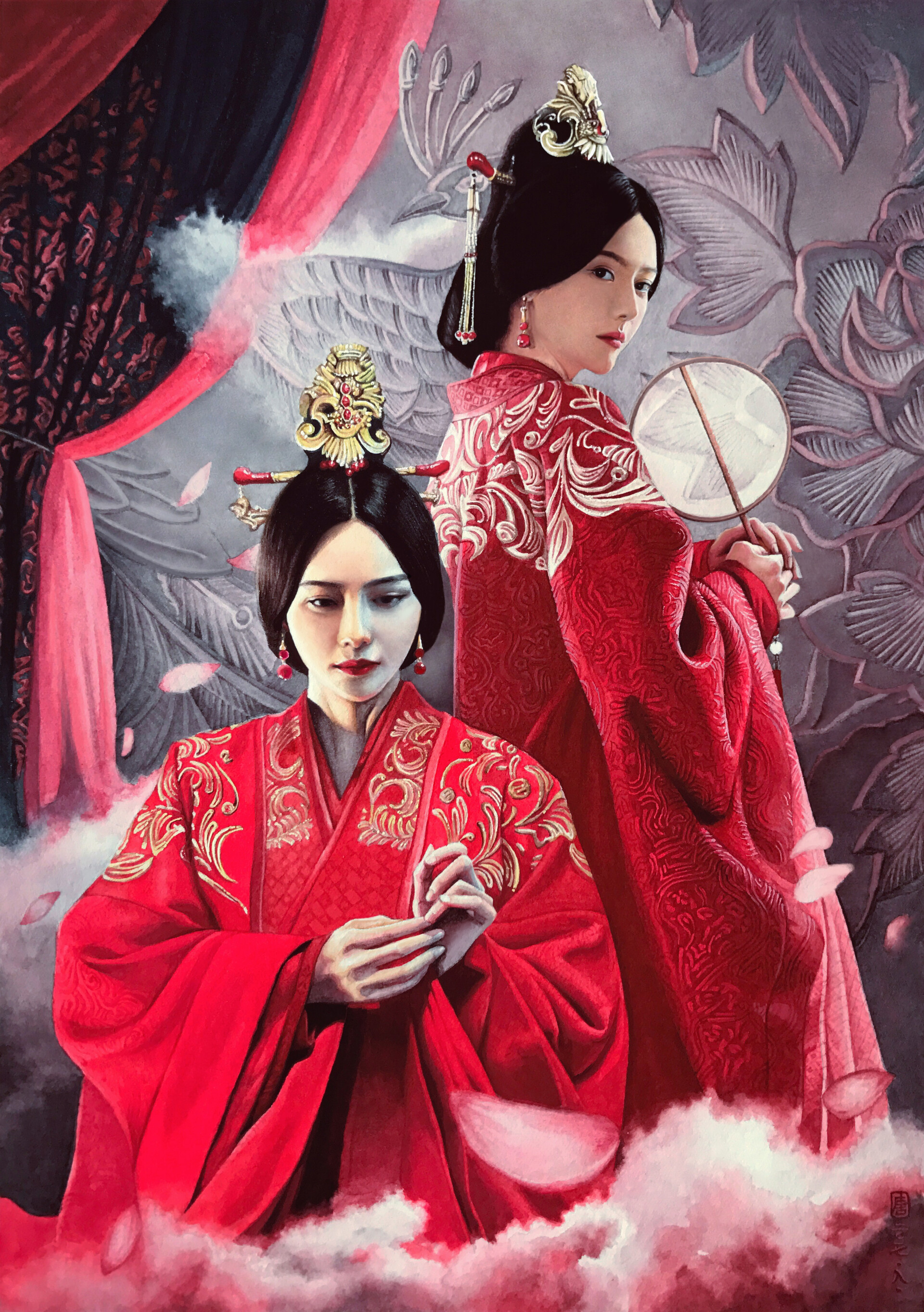 ArtStation - Watercolor Portrait of Zhen Fu —— 洛神甄宓