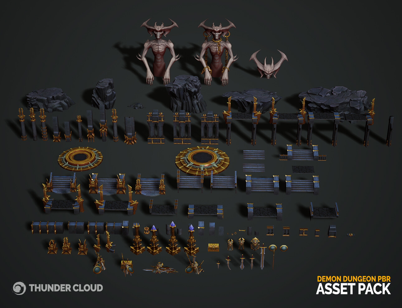 Thunder Cloud Studio - Demon Dungeon PBR Asset pack