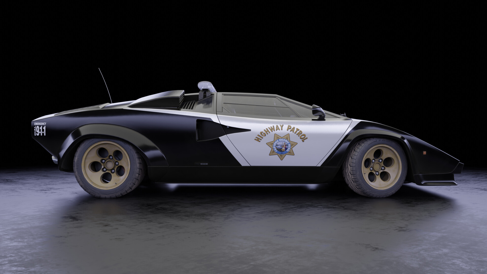 Rinat_Abregov - Lamborghini Countach California Highway Patrol