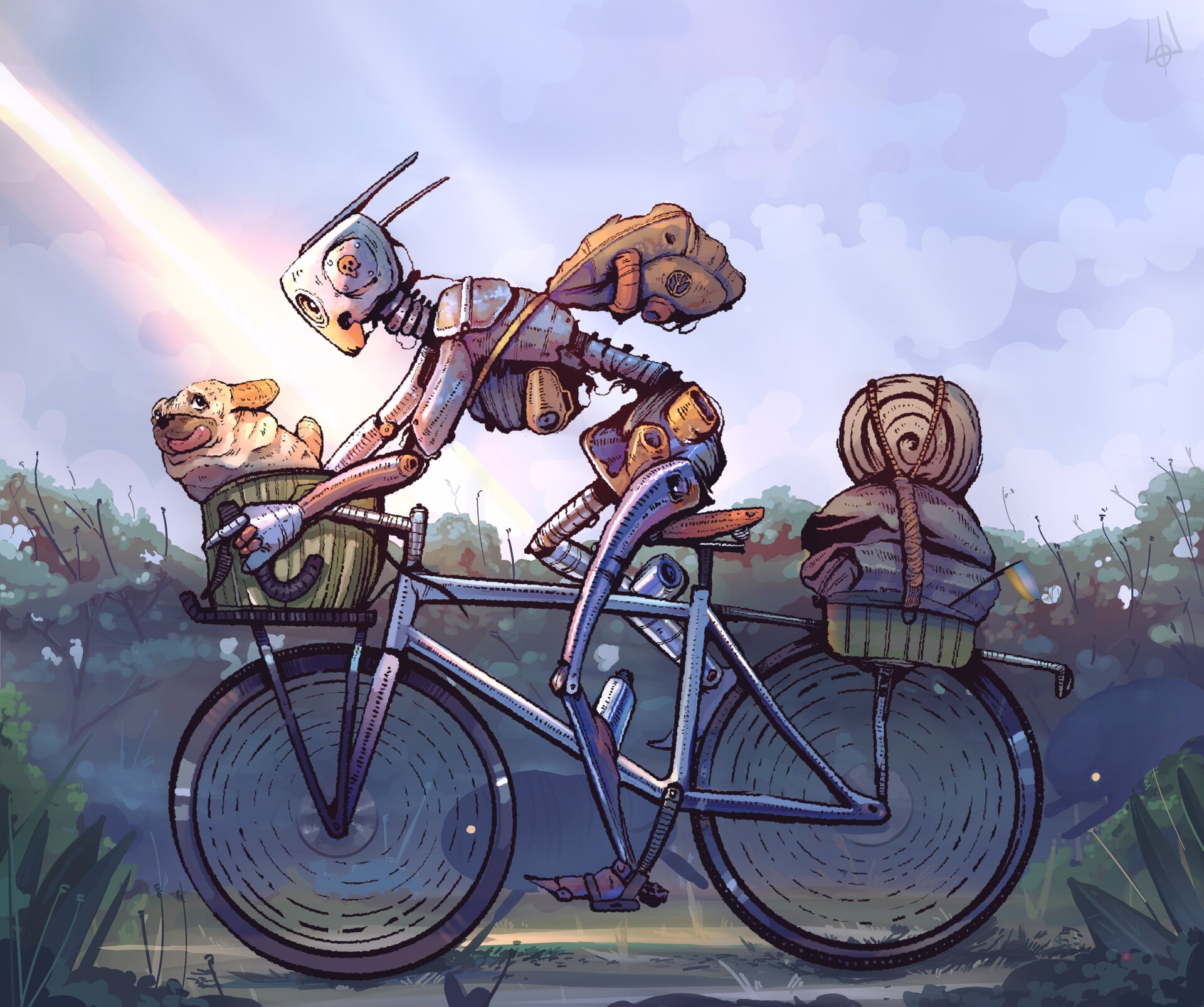 ArtStation - Dog bike and robot