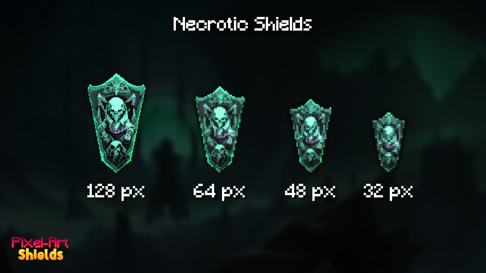 King Game Assets - Pixel-Art Shields