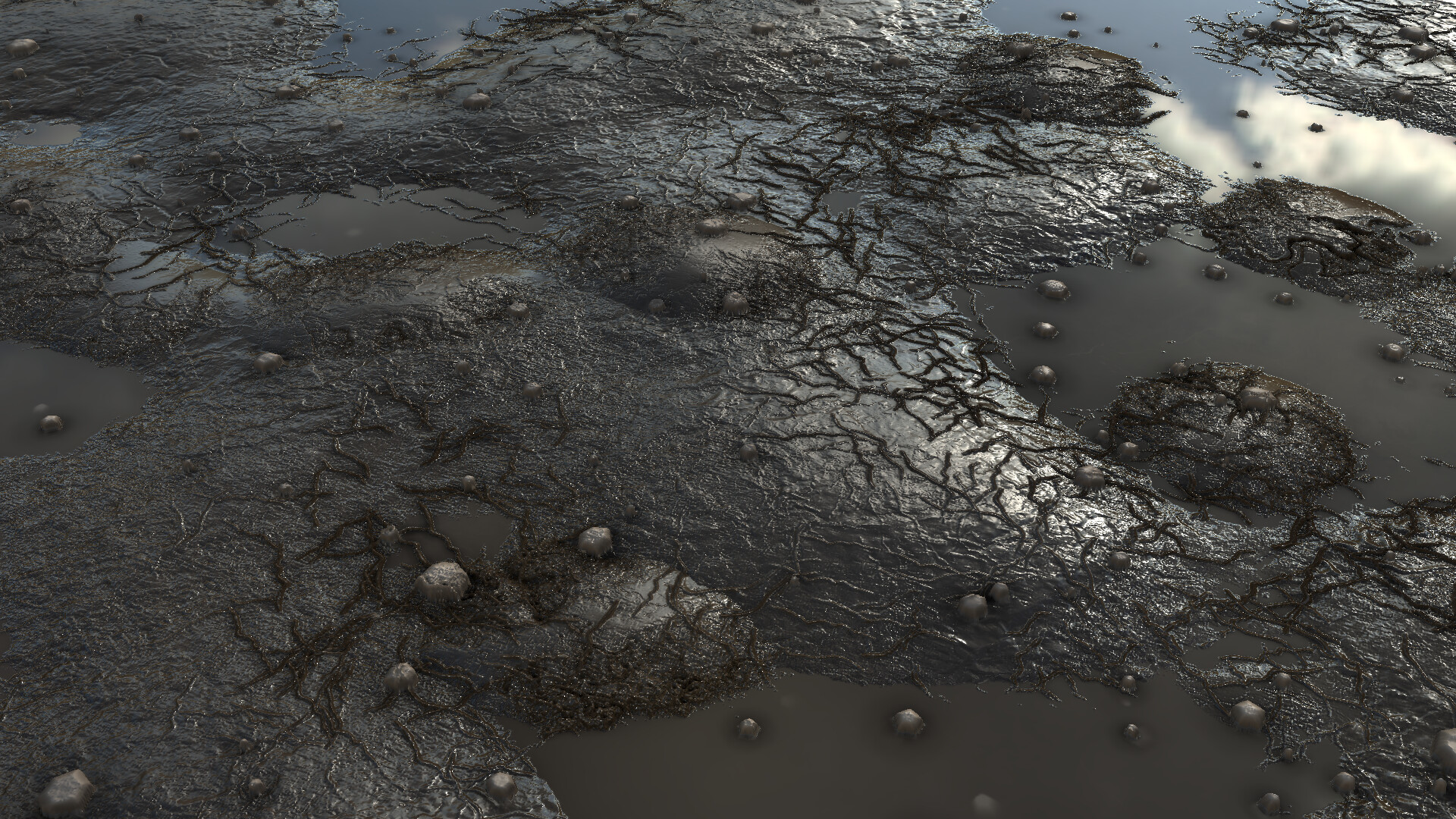 Keelan Sutherland - Mud & Sludge Variation - Procedural Surface Shader