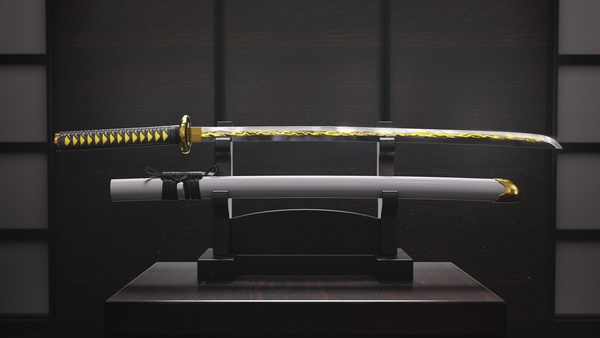 ArtStation - Thunder Nichirin Sword 雷