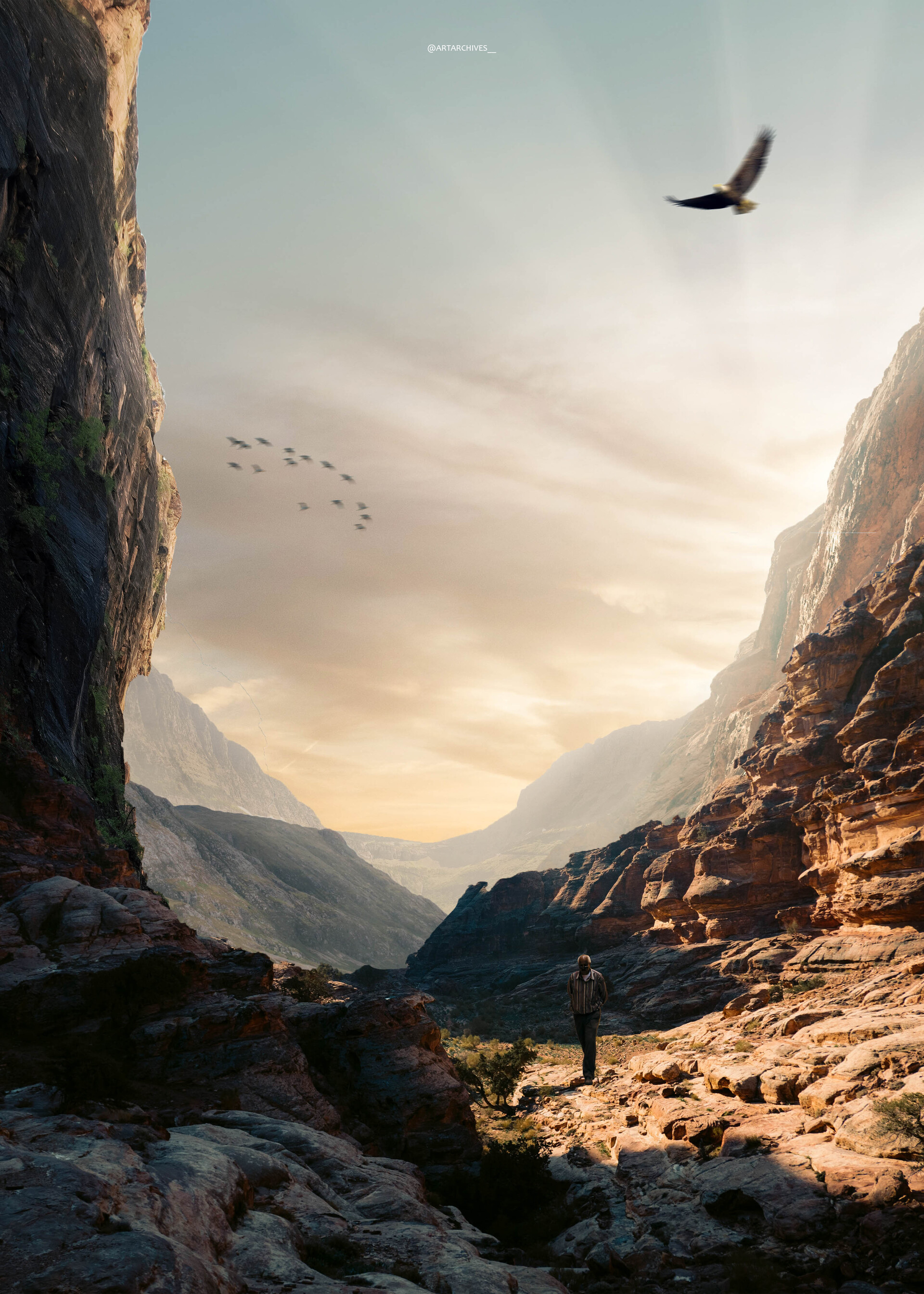 ArtStation - Surrounded by Rocks