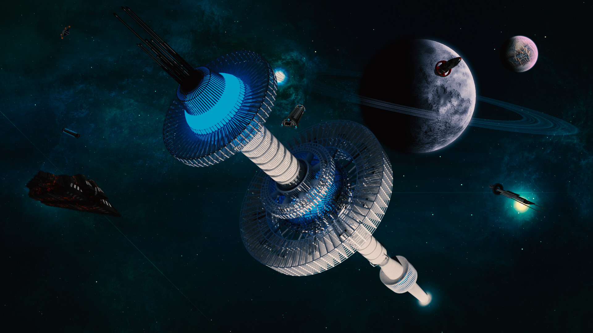 ArtStation - Space Station.