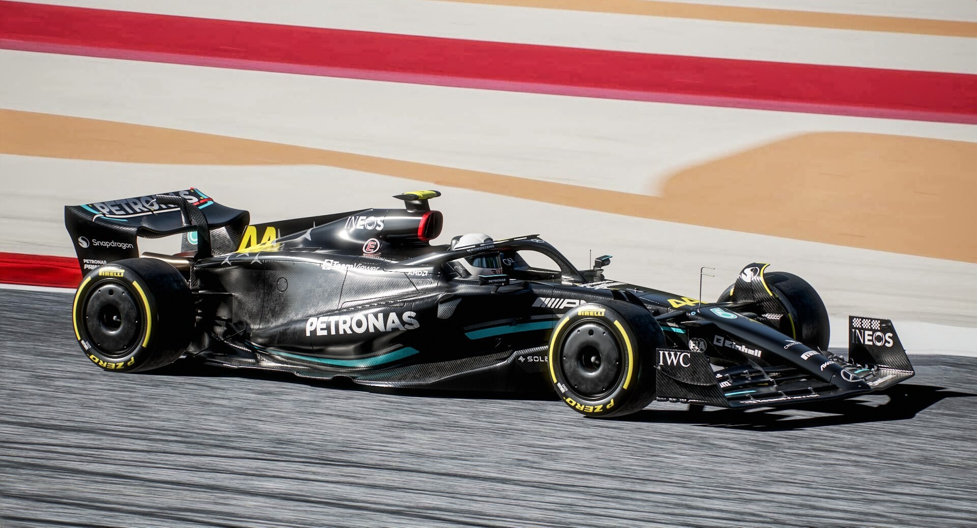 OpticalDreamSoft - F1 Mercedes W14B Monaco Update Season 2023 PBR 3D model