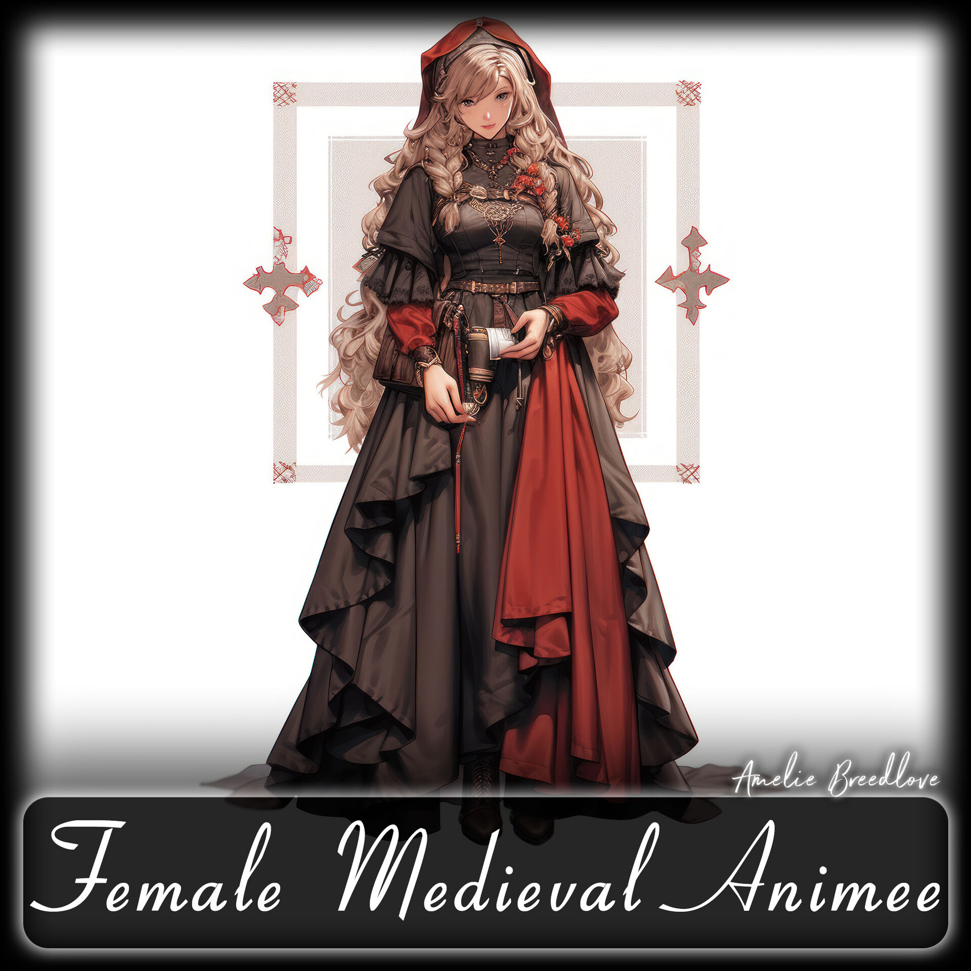 ArtStation - 200 Female Medieval Anime (Full Body) Reference Pack | 4K ...