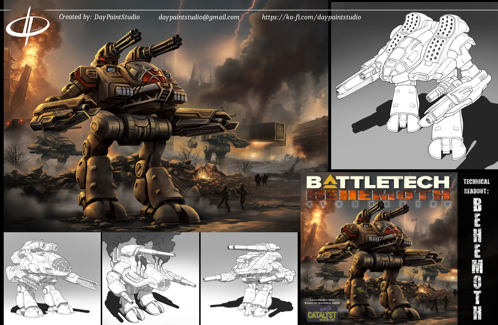 DayPaintStudio - Battletech Behemoth