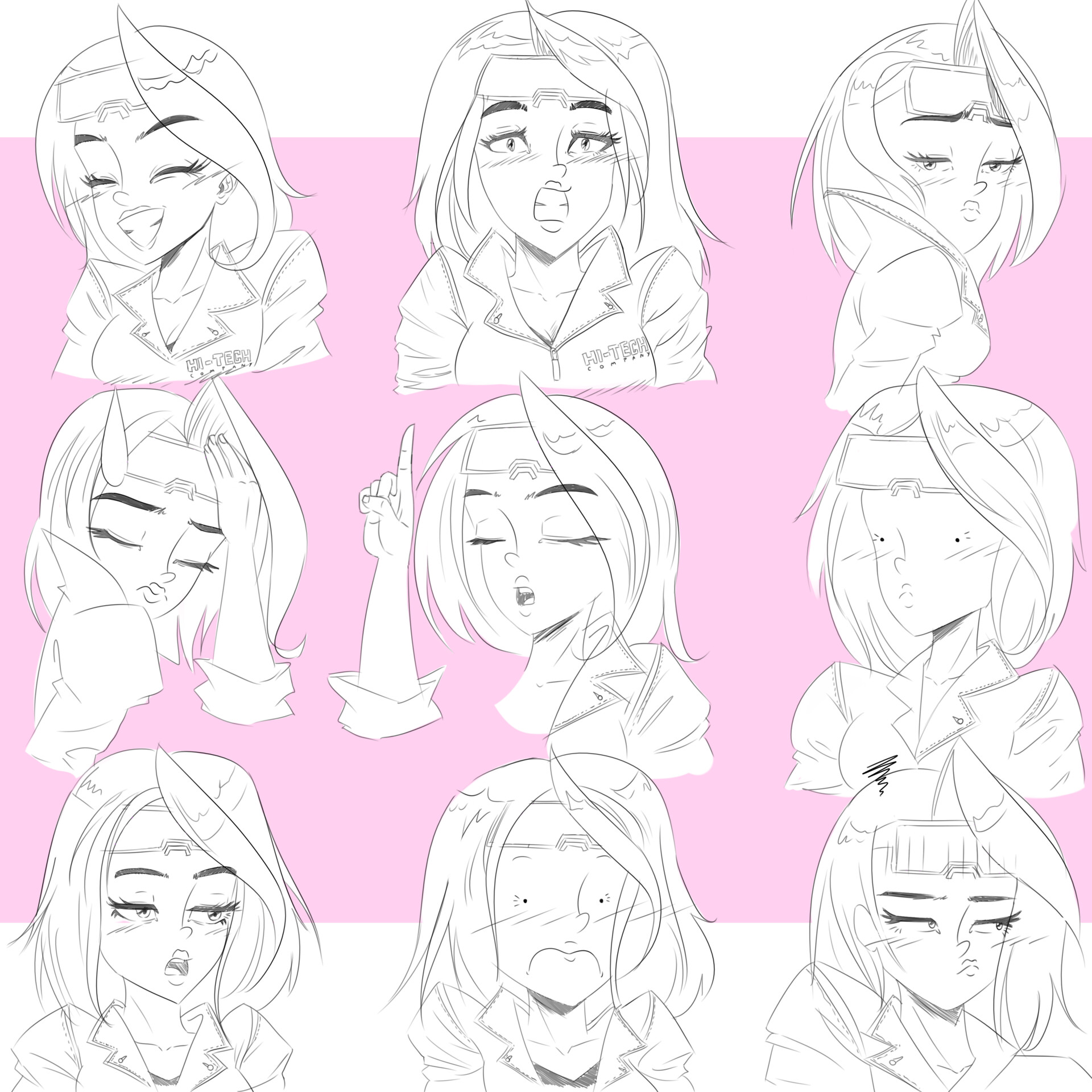 ArtStation - expression sketches