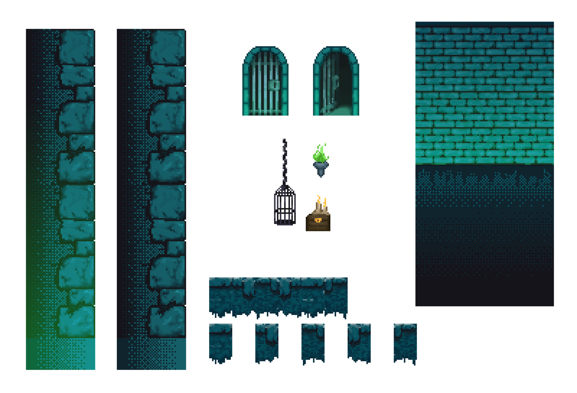 ArtStation - Tilemap for a side scroll game I made