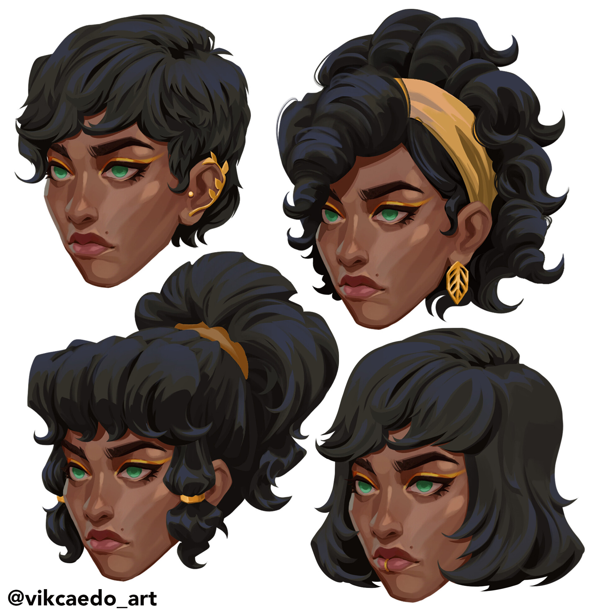 ArtStation - Hairstyle studies